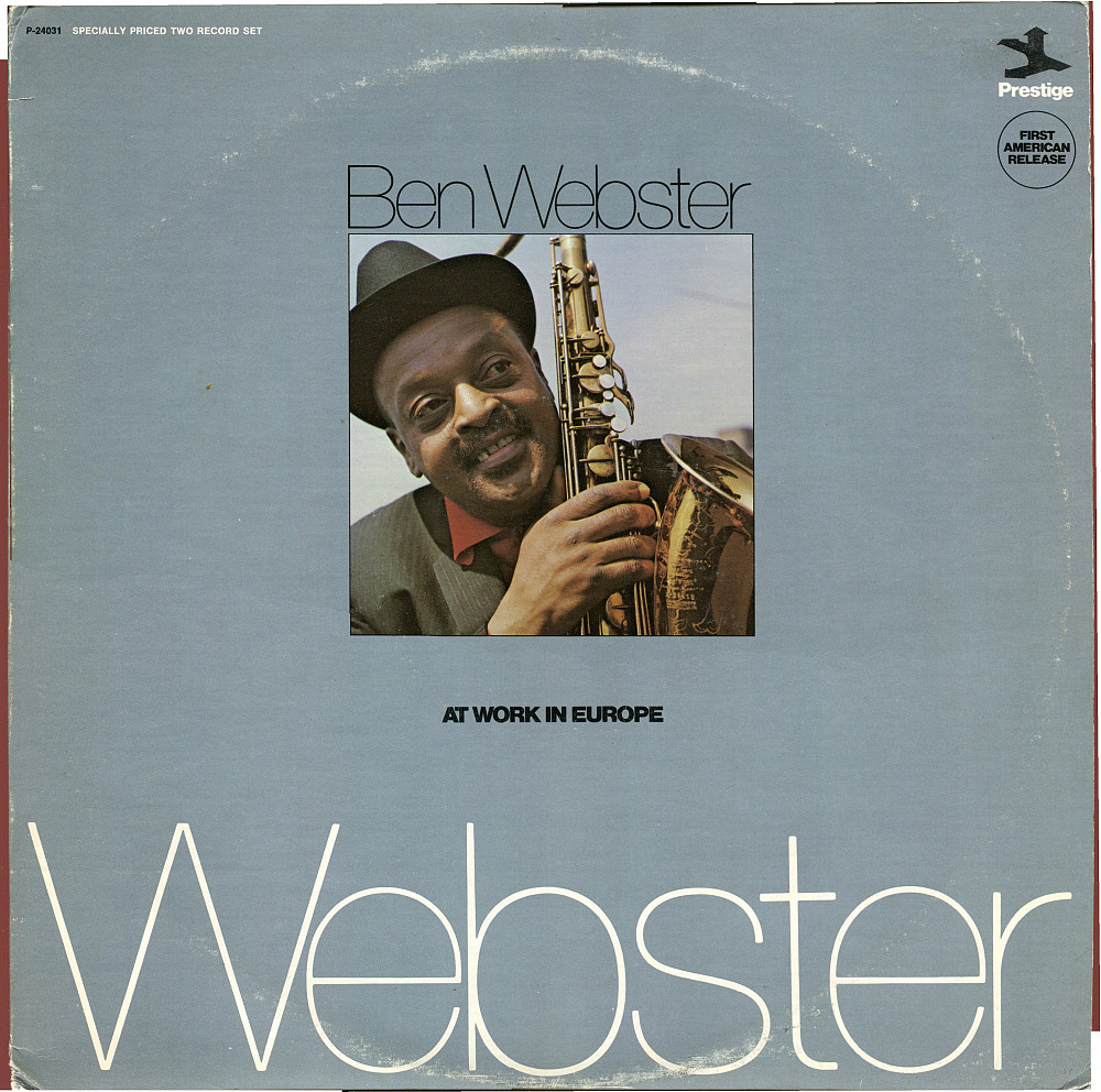 Ben Webster At Work In Europe 1974 USA | Вінілові платівки на Vinyl.com.ua