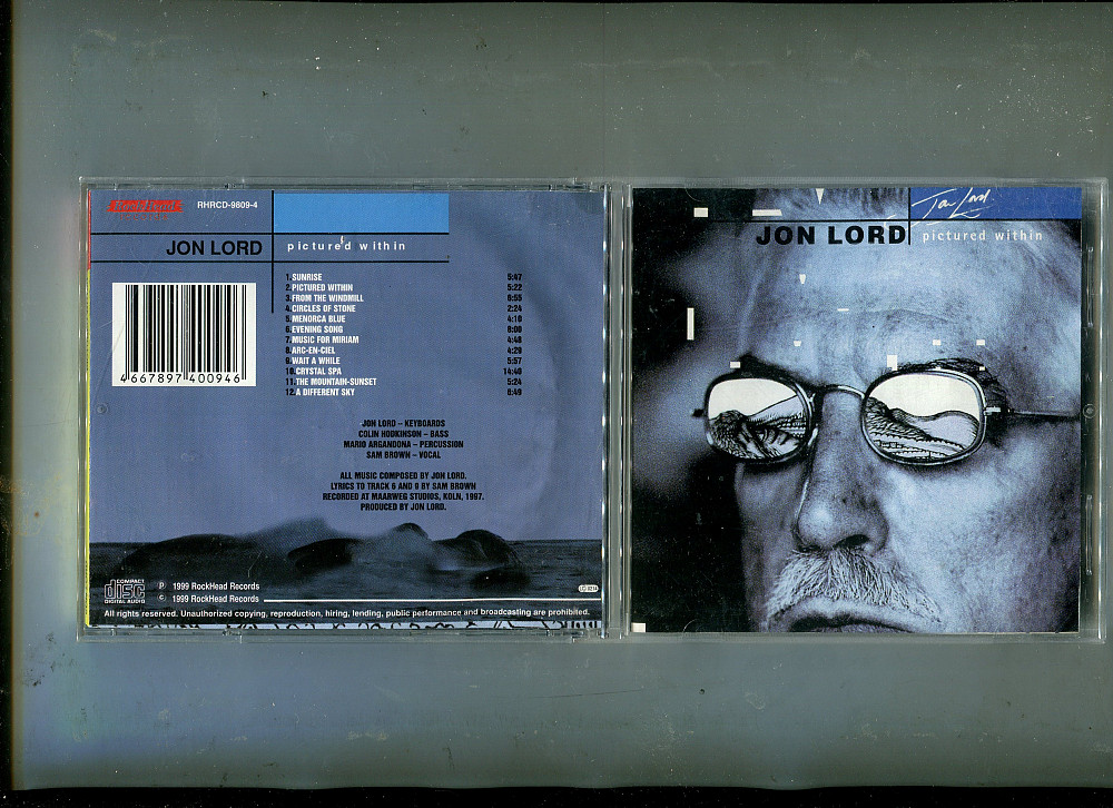 Продаю CD Deep Purple – Jon Lord “Pictured Within” – 1998 | Компакт ...