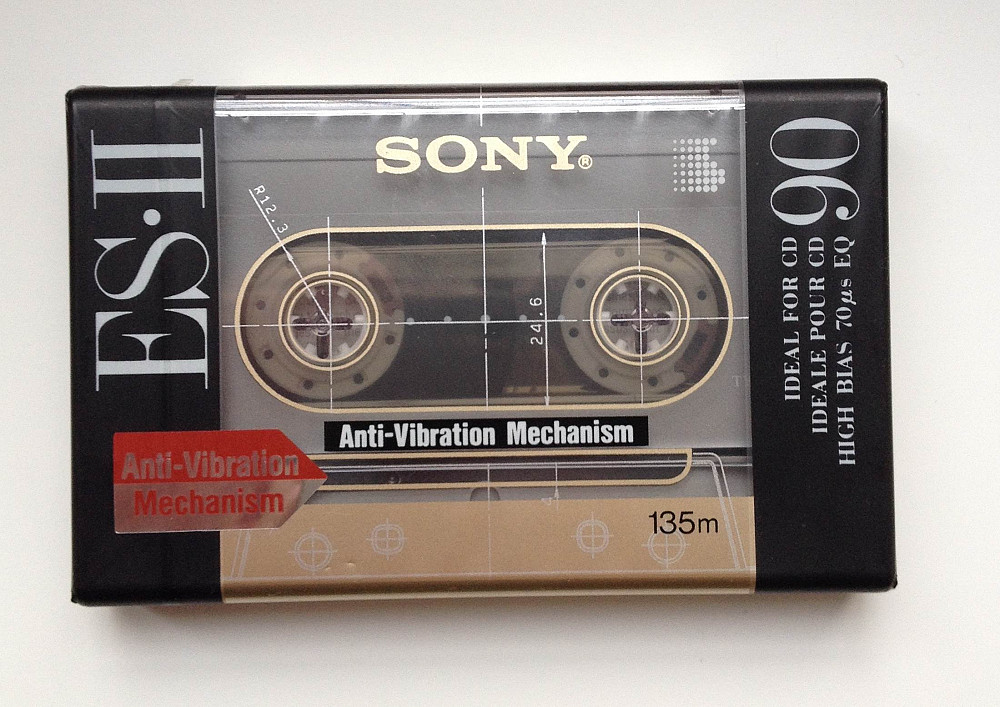 Аудиокассета SONY ES-II 90 1991 | Новые кассеты на Vinyl.com.ua