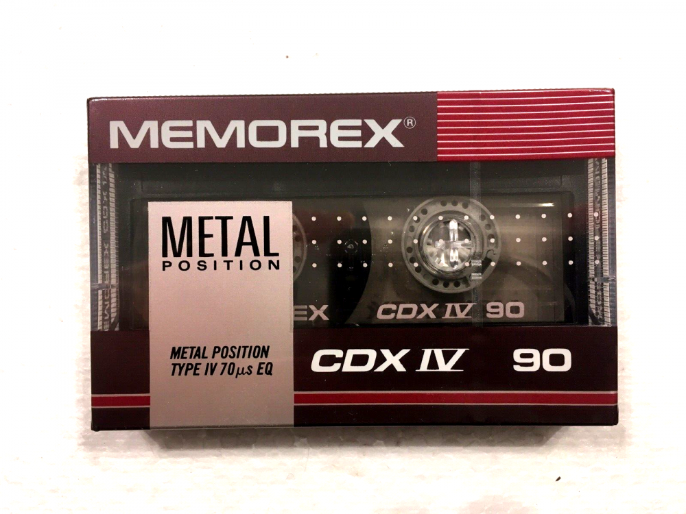 Аудіокасета Memorex CDX IV 90 Type IV Metal position cassette касета | Новые кассеты на Vinyl.com.ua