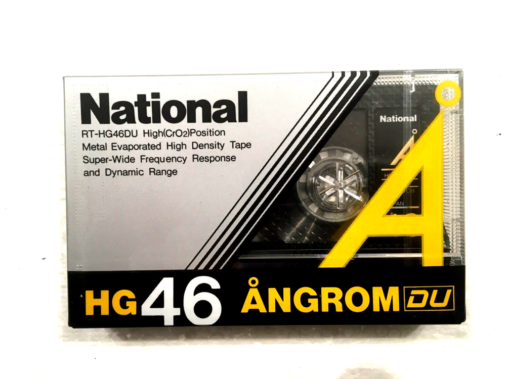 Аудіокасета NATIONAL HG 46 DU Angrom Type II HIGH position cassette ...