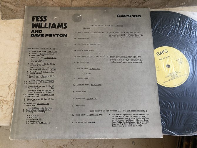 Fess Williams And His Royal Flush Orchestra And His Joy Boys And Dave ...