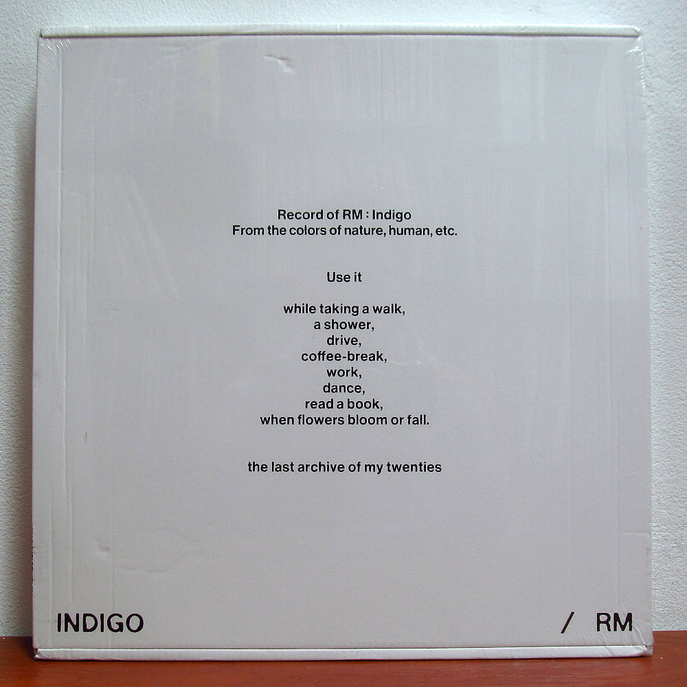 RM [BTS] – Indigo (LP Box, Clear with Blue splatter + inserts) (K-pop) | Виниловые пластинки на ...