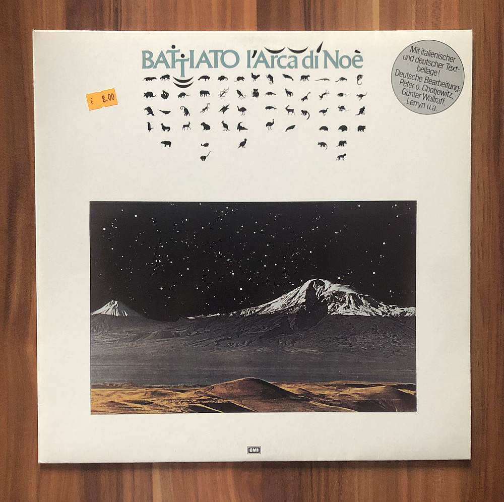 Battiato L’arca do Noe 1982 NM+/ NM | Вінілові платівки на Vinyl.com.ua