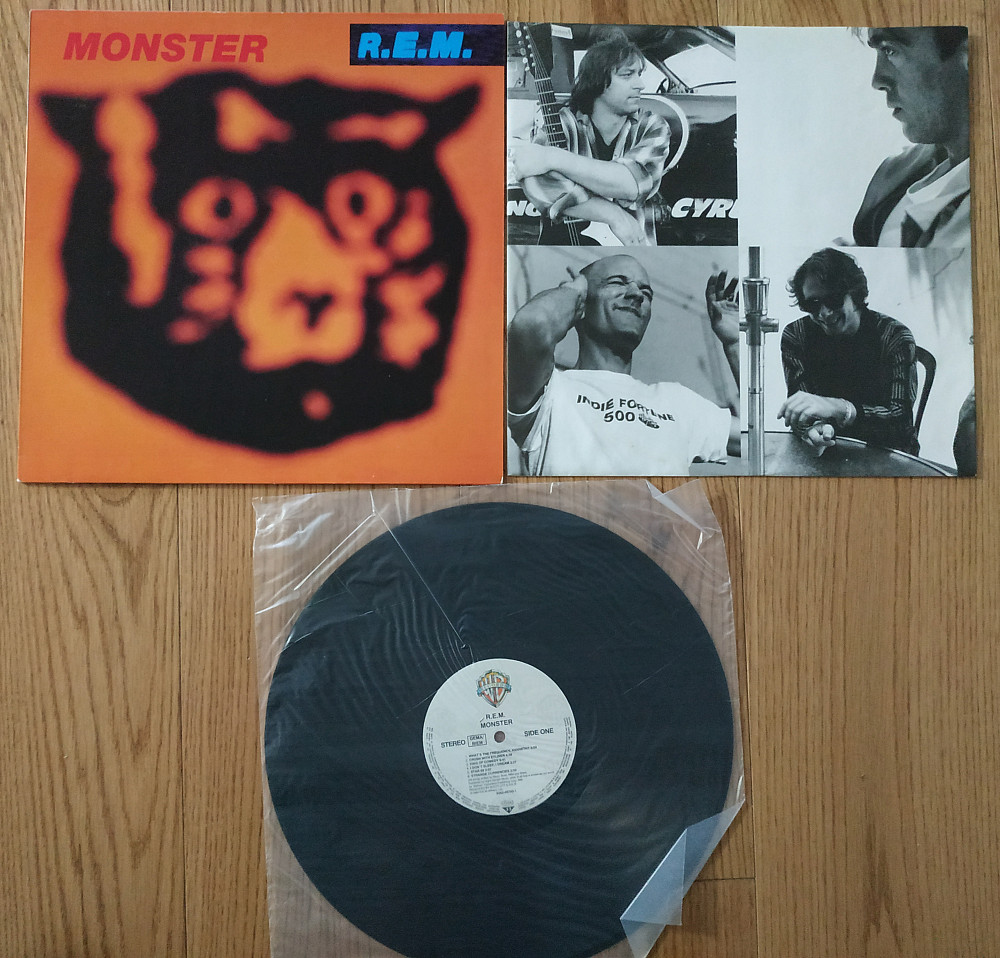 R.E.M. Monster EU first press lp vinyl | Виниловые пластинки на Vinyl ...