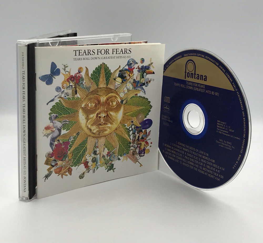 Tears For Fears – Tears Roll Down / Greatest Hits 82 - 92 (1992, France ...