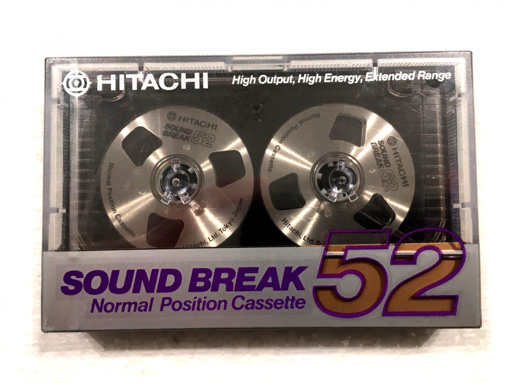 Аудіокасета HITACHI SOUND BREAK 52 silver reel to reel Type I Normal ...