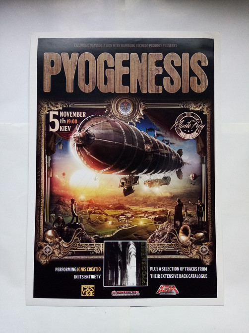 PYOGENESIS “A Kingdom to Disappear Tour 2017” A3 Poster | Плакаты на ...