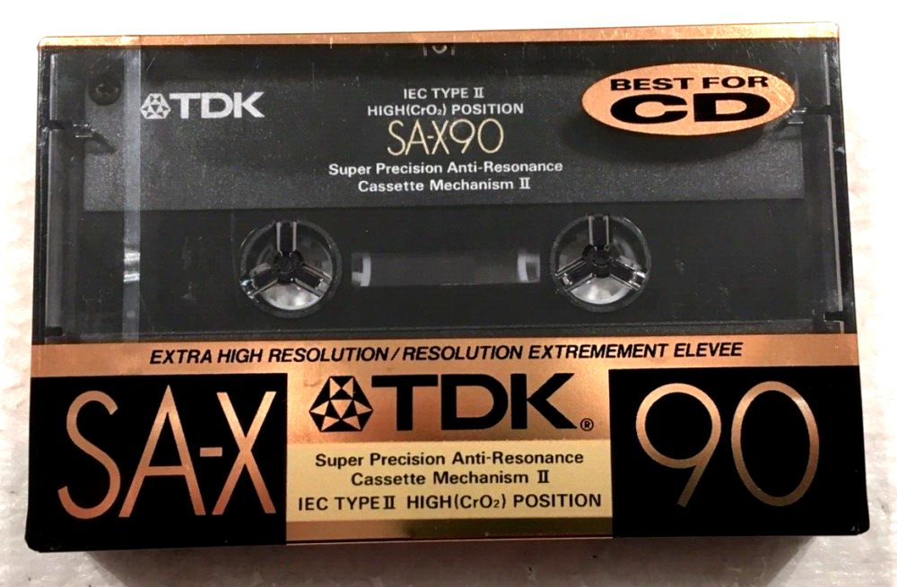 Аудіокасета TDK SA-X 90 Type II HIGH Position cassette | Новые кассеты на Vinyl.com.ua