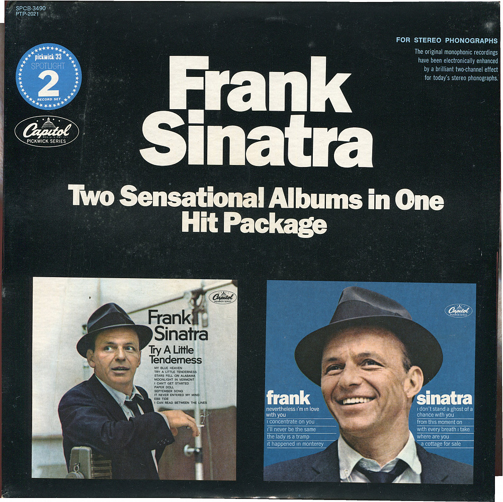 Frank Sinatra - Two Sensational Albums in One Hit Package USA Capitol ...