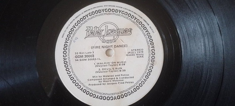 Peter Jacques Band Fire night dance Italy | Vinyl.com.ua