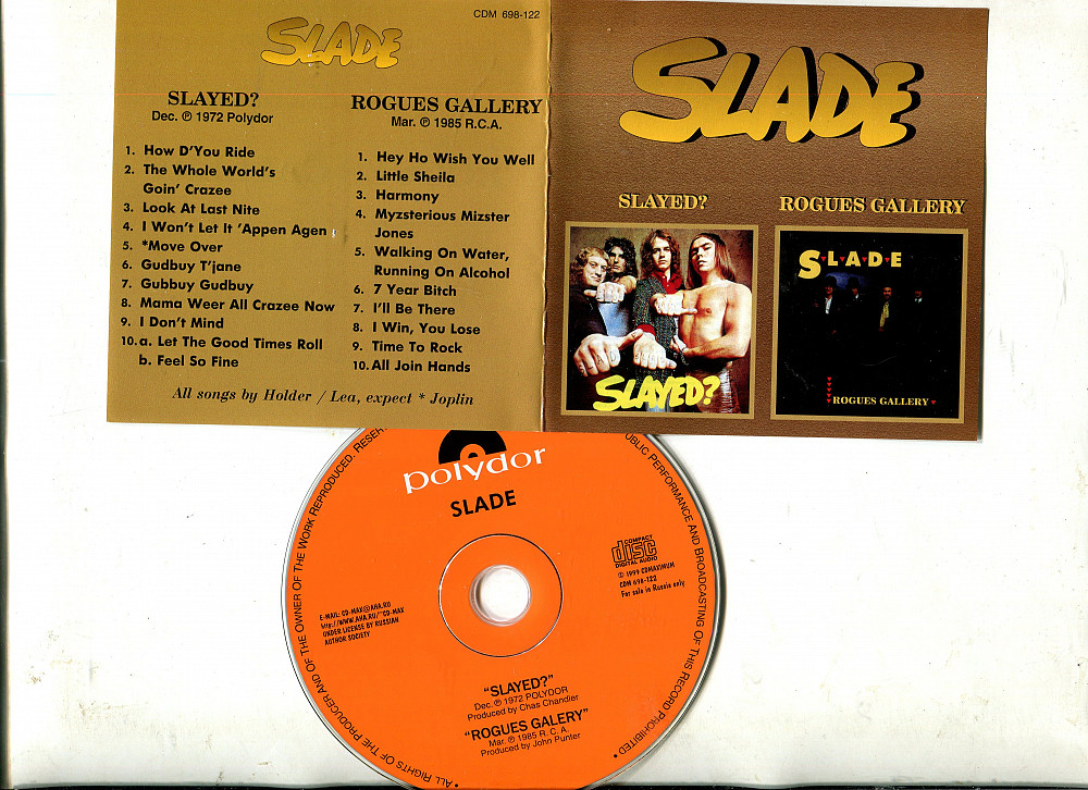Продаю CD Slade “Slayed?” – 1972 / “Rogues Gallery” – 1985 | Компакт ...