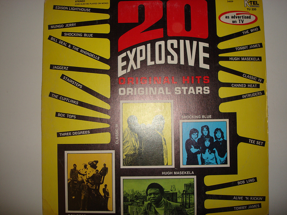 20 EXPLOSIVE HITS-Various 1971 (Mungo Jerry-in the summertime;Shocking ...