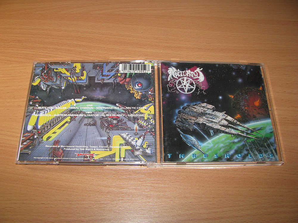 NOCTURNUS - Thresholds (1992 Earache 1st press) | Vinyl.com.ua
